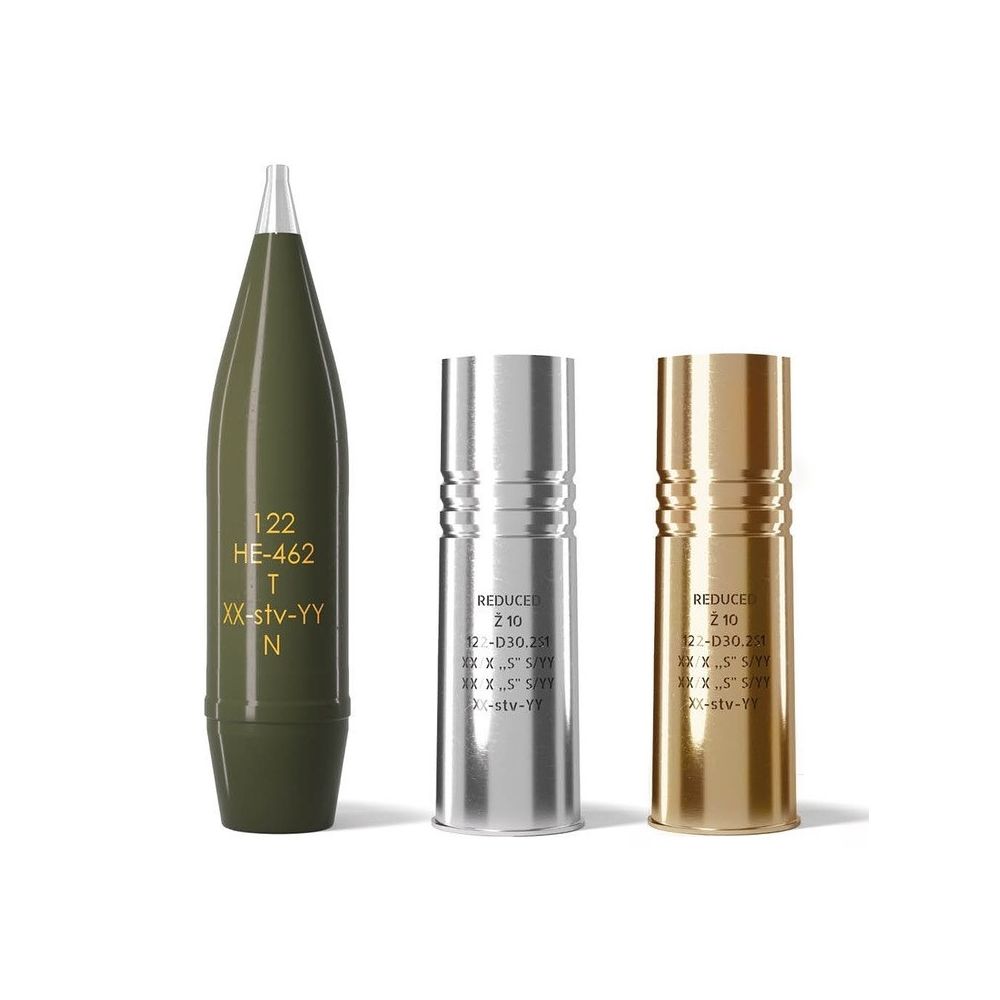 Náboj 122 mm HE pro kanón D-30 nebo samohybnou houfnici 2S1 Gvozdika - STV GROUP